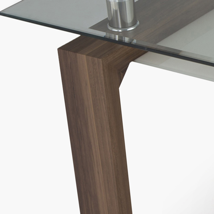 Buy Finn 4-Seater Dining Table Set with Chairs - Brown from Home Centre ...