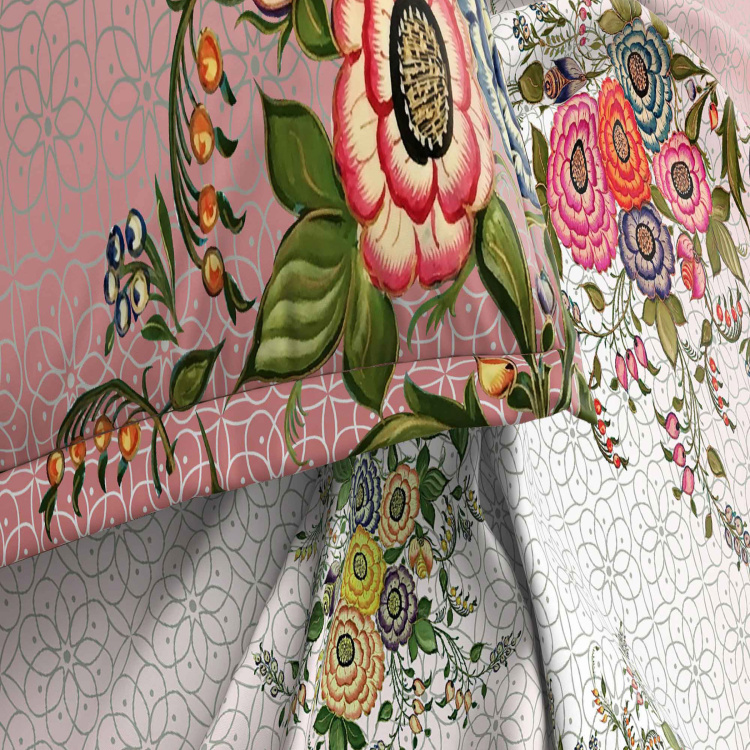 Buy SPACES Rangana Printed 3-Piece Double Bedsheet Set - 274 x 274 cm ...