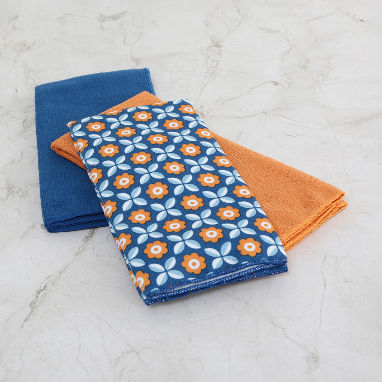 Buy Raisa Retro Printed Dish Cloth Set - Polyester - Dish Cloth Set ...
