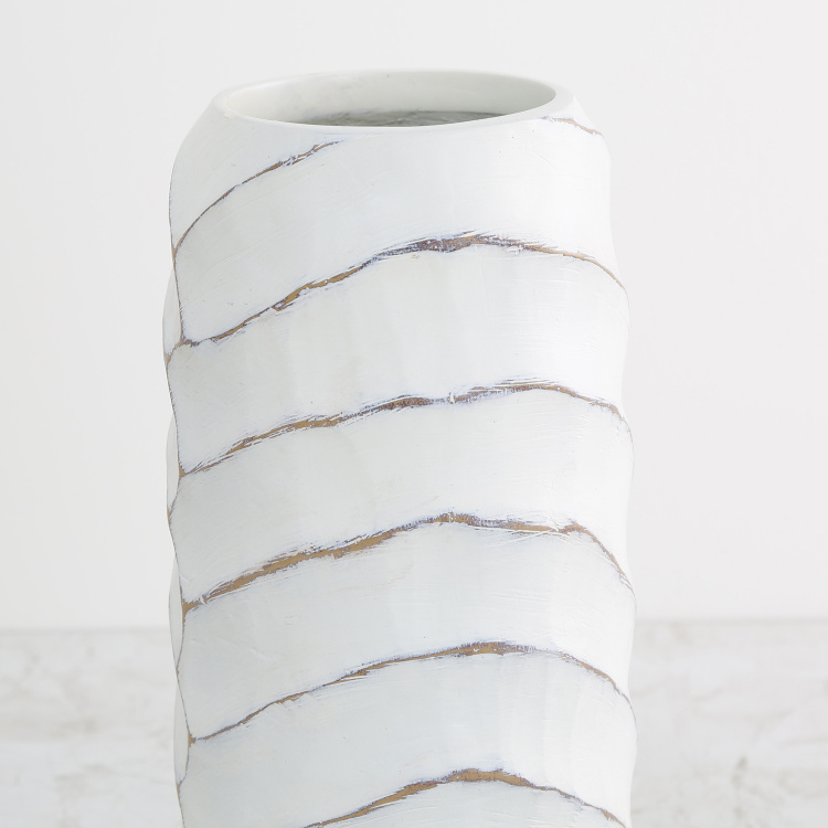 Buy Marshmallow Textured Round Vase from Home Centre at just INR 1599.0