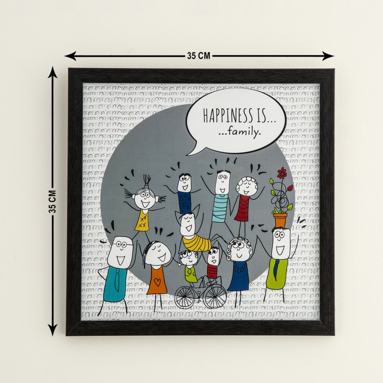 Buy Happiness Family Picture Frame - 35 x 35 cm from Home Centre at ...