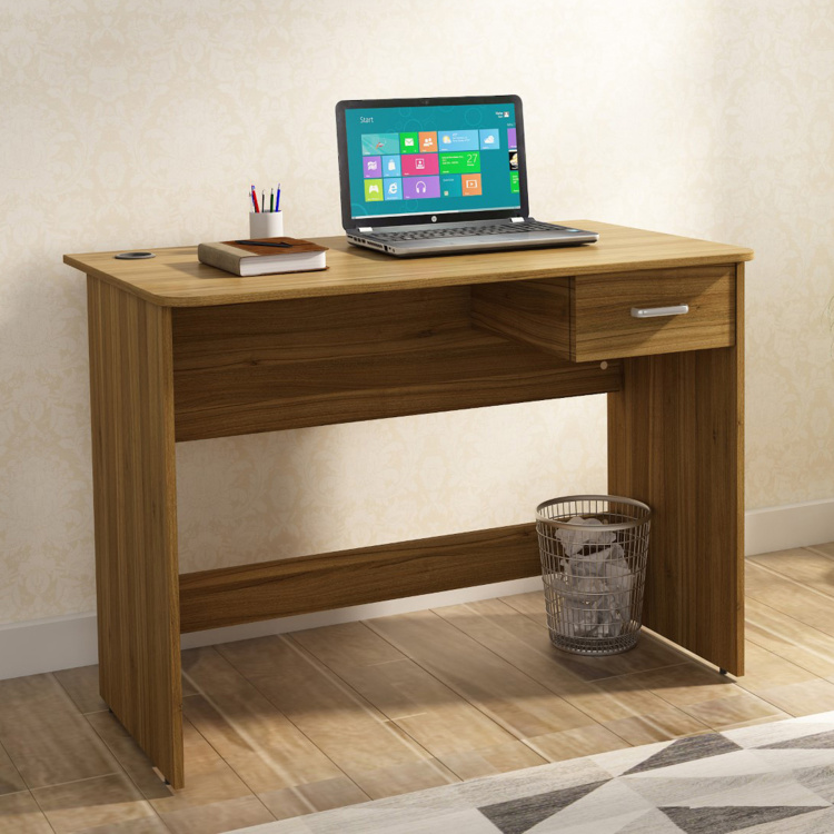 Buy Quadro Table With Drawer - Brown from Home Centre at just INR 8750.0